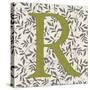 'Leafy Letter - R' Stretched Canvas Print - Belle Poesia | AllPosters.com