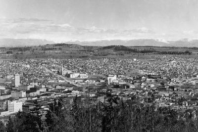 'Bellingham, WA Town View from Sehome Hill Photograph No.1 - Bellingham ...