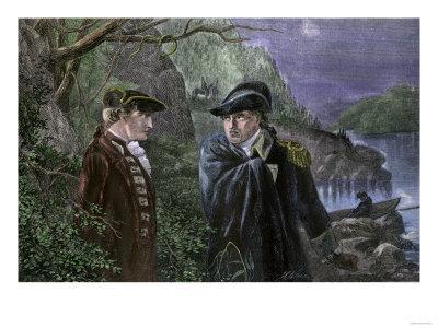 'Benedict Arnold Committing Treason by Promising to Deliver West Point ...
