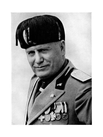 'Benito Mussolini, Italian Fascist Dictator, 20th Century' Giclee Print ...