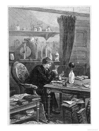 'Benjamin Franklin American Statesman Scientist and Philosopher Working ...