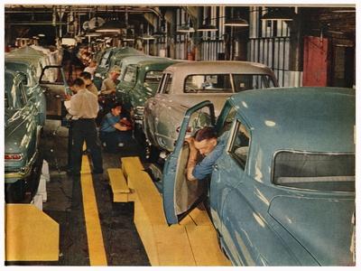 'New Locomotives Being Built in Main Shop' Photographic Print - Bernard ...