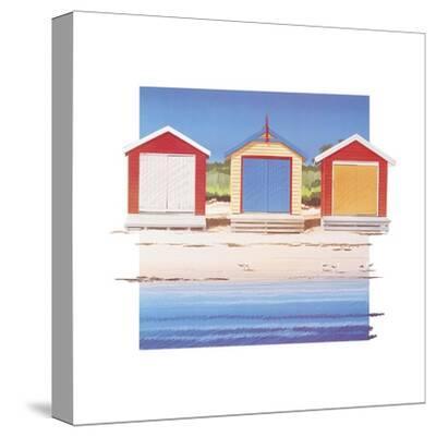Boat Shed Colour Stretched Canvas Print - Bernie Walsh | AllPosters.com