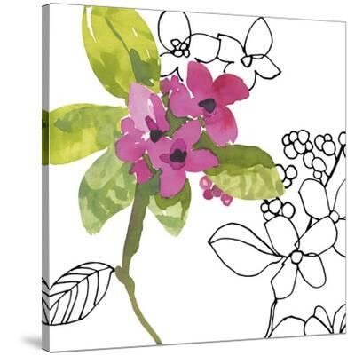 'Berry Bloom I' Stretched Canvas Print - Sandra Jacobs | AllPosters.com