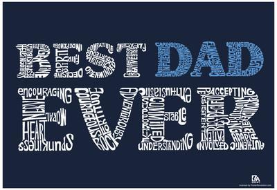 'Best Dad Ever Text Poster' Posters | AllPosters.com