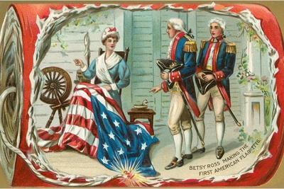 'Betsy Ross Sewing Flag' Posters | AllPosters.com