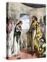 'Bible Scene: Queen of Sabba Received by King Solomon. 19Th Century ...