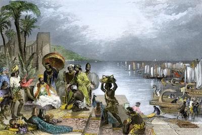 'Biblical Scene: Hiram I, Phenician King of Tyre, Offers Gifts to King ...