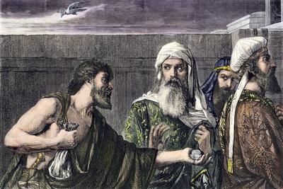 'Biblical Scene: Remorment of Apostle Judas after Jesus' Betrayal ...