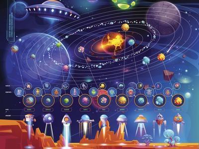 'Alien Chart' Giclee Print - Bigelow Illustrations | AllPosters.com