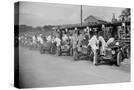 'Triumph and Riley cars in the pits at the RAC TT Race, Ards Circuit ...