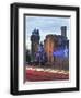 Cardiff Castle with Christmas Lights and Traffic Light Trails, Cardiff ...
