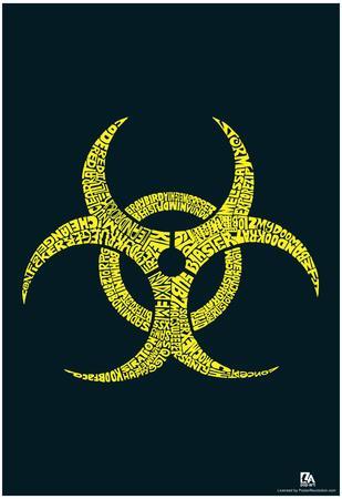 'Biohazard Text Poster' Posters | AllPosters.com