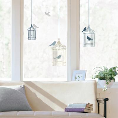 'Bird Cages Window Decal Sticker' Window Decal | AllPosters.com