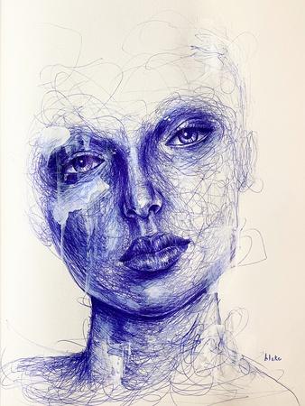 'Love on the Rocks, C.2021 (Pen on Paper)' Giclee Print - Blake Munch ...