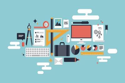 'Social Media Doodles Elements' Posters - bloomua | AllPosters.com