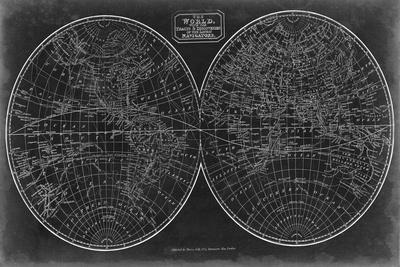 'Blueprint of the World in Hemispheres' Posters - Vision Studio ...