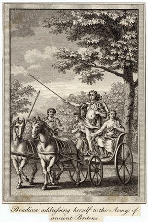 'Boadicea (Aka Boudicca) Queen of the Iceni in Her Chariot' Poster ...