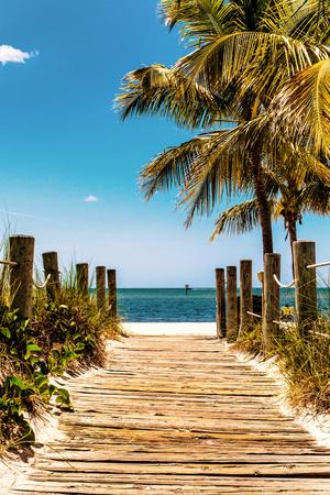 'Boardwalk on the Beach - Key West - Florida' Photographic Print ...