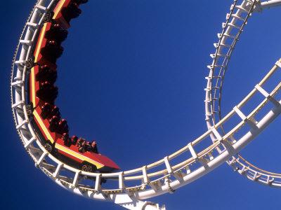'Boardwalk Roller Coaster, Ocean City, Maryland, USA' Photographic ...