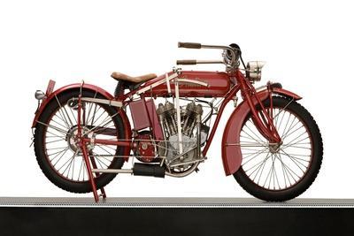 1917 Indian 7hp Powerplus motorcycle Photographic Print - Bob Masters ...