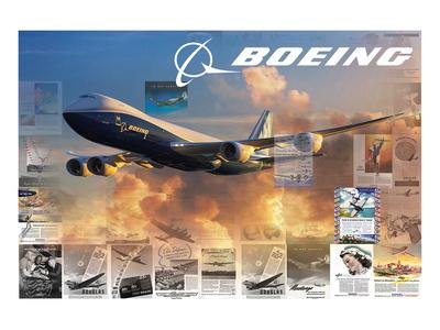 'Boeing History Poster' Premium Giclee Print | AllPosters.com