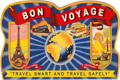 'Bon Voyage, Label' Poster | AllPosters.com