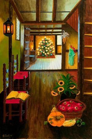 'Colonial Christmas Tree' Giclee Print - Bonnie B. Cook | AllPosters.com