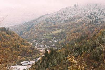 Borjomi, Samtskhe-Javakheti, Georgia - Aerial View Cityscape Of Borjomi ...