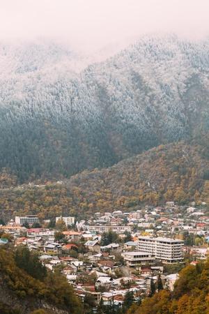 'Borjomi, Samtskhe-Javakheti, Georgia - Aerial View Cityscape Of ...