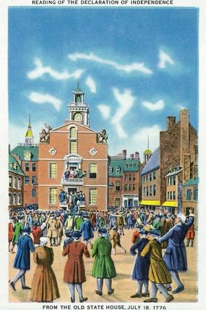 'Boston, MA - Reading of the Declaration of Independence, Old State ...