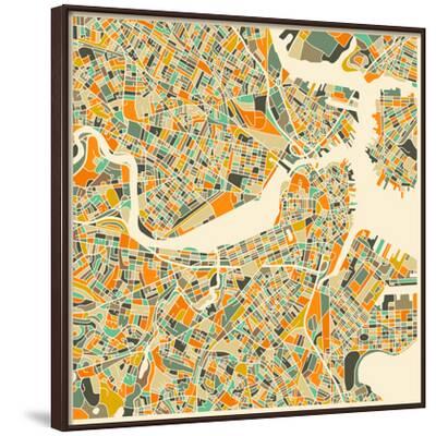 'Boston Map' Posters - Jazzberry Blue | AllPosters.com