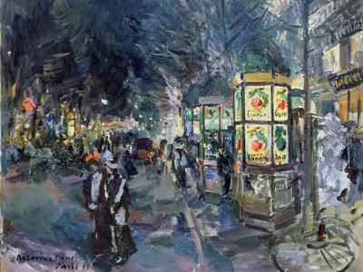 'Boulevard Parisien La Nuit (Parisan Boulevard at Night). Description ...