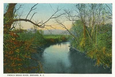 'Brevard, North Carolina - French Broad River Scene' Prints - Lantern ...