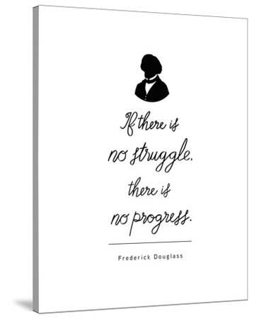 'Inspiring Words - Douglass' Stretched Canvas Print - Brian Lesley ...
