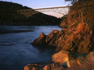 'Bridge, Deception Pass State Park, Washington, USA' Photographic Print ...