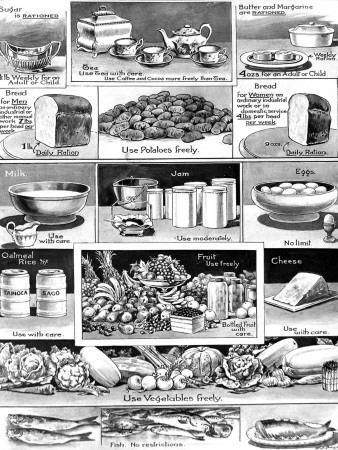 'British Food Rationing, First World War, 1918' Photographic Print ...