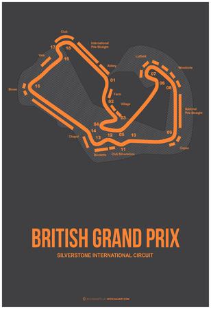 'British Grand Prix 3' Prints - NaxArt | AllPosters.com