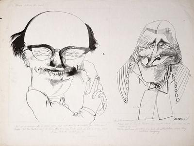 'British Politics 1960s, The Thoughts Behind the Smile (drawing ...