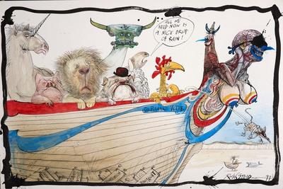 'British Politics 1990s, Floatless Voter 1997 (drawing)' Giclee Print ...