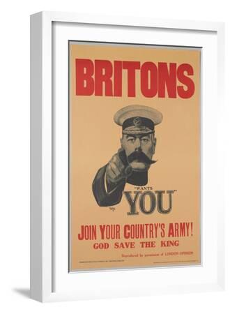 'Britons, Lord Kitchener Wants You. Join Your Country's Army!, 1914 ...