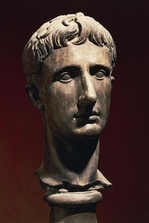 Bronze Head Representing the Emperor Octavian Augustus Giclee Print ...