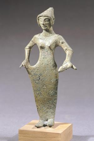 Bronze Representation of a Young Woman. Etruscan Civilization Giclee ...