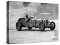 Brooklands (England) Earl Howe Practices with His Racecar with Three ...