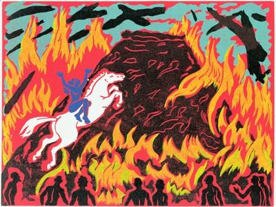'Brunnhilde's Immolation, Illustration from 'Gotterdammerung'' Giclee ...