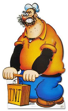 Brutus (Popeye) Cartoon Lifesize Cardboard Cutout Cardboard Cutouts ...
