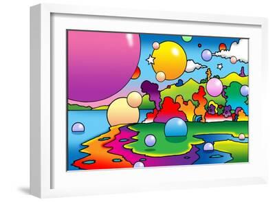 'Bubbles Landscape' Giclee Print - Howie Green | AllPosters.com