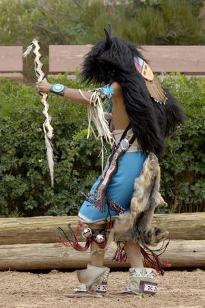 'Buffalo Dance Performed by a Zuni Pueblo Red-Tailed Hawk Dancer at the ...