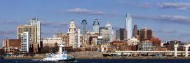 'Buildings at the Waterfront, Delaware River, Philadelphia ...