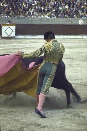'Bullfighter Manuel Benitez, Known as "El Cordobes," Sweeping His Cape ...